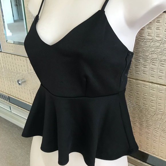 2B Bebe | Tops | 2b Bebe Crop Triangle Flare Top | Poshmark